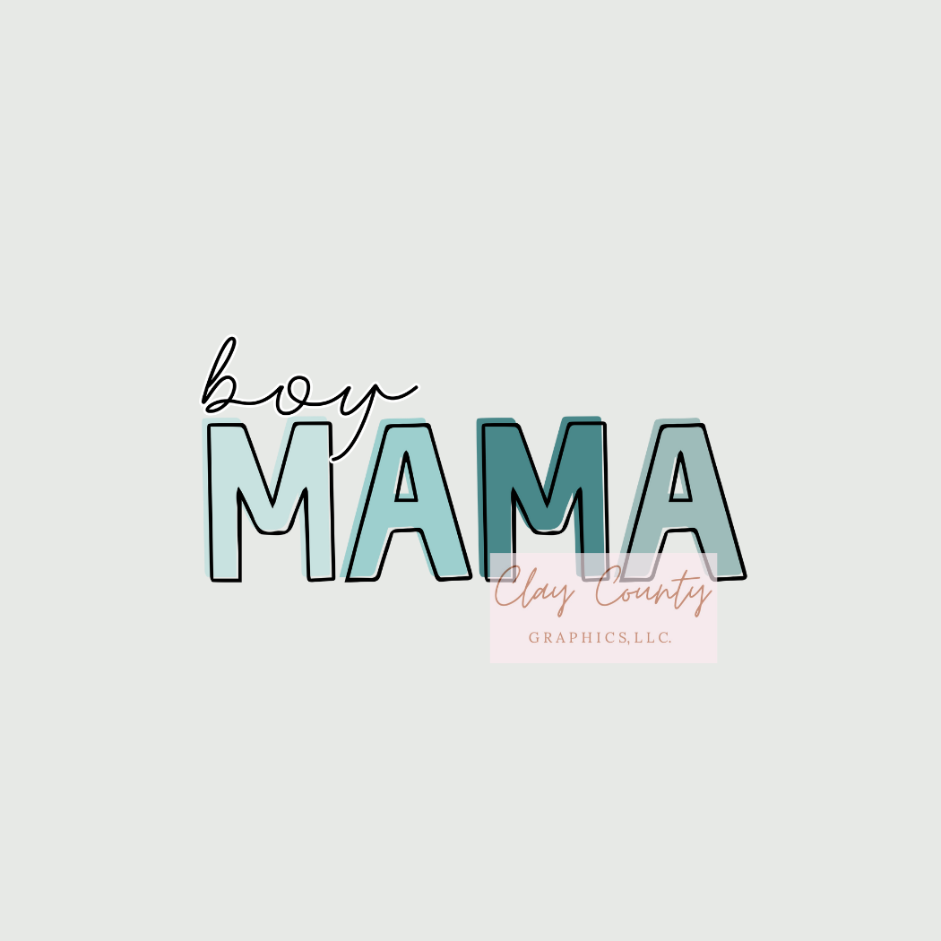 Boy Mama DTF Heat Transfer – Clay County Graphics & Boutique