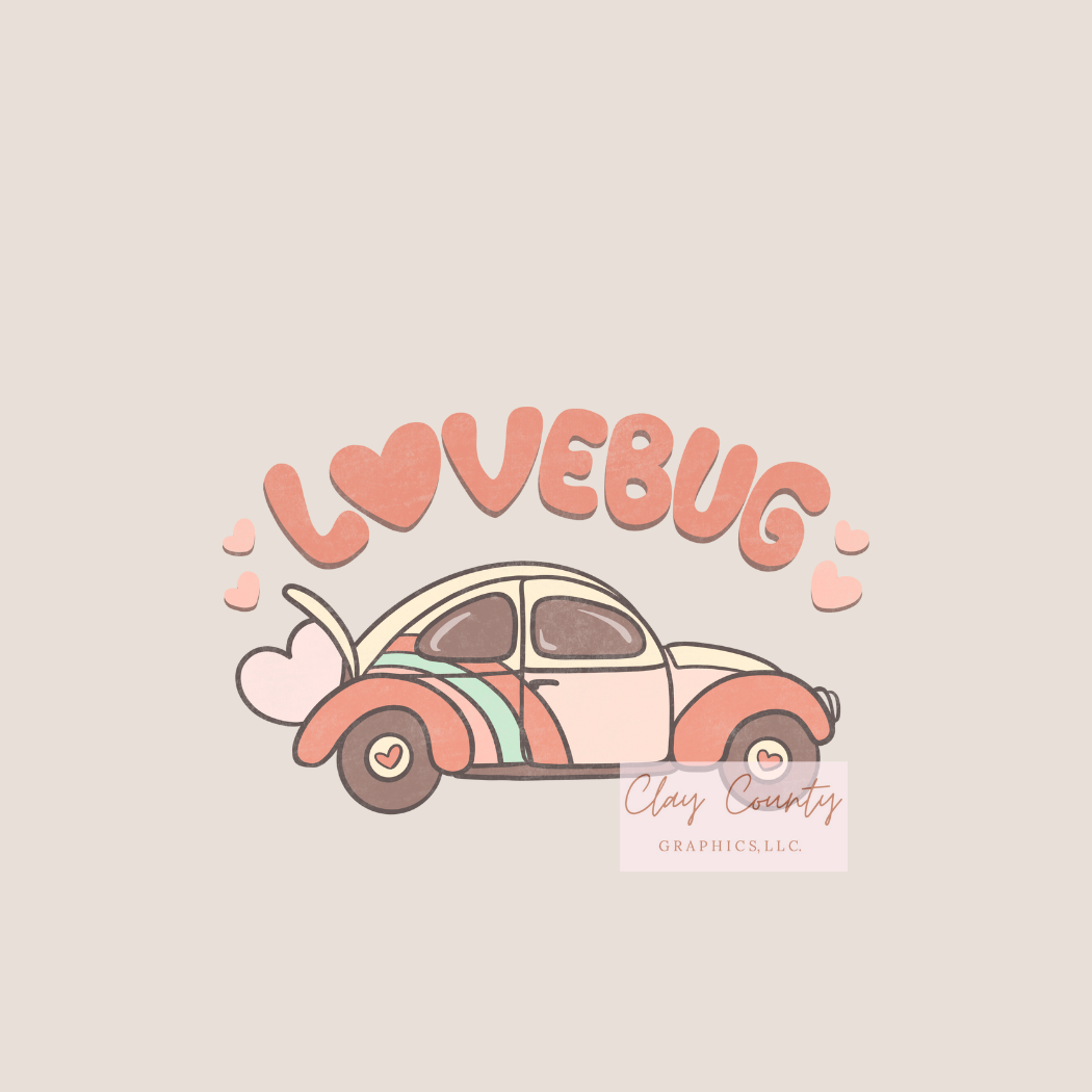 Lovebug DTF Heat Transfer – Clay County Graphics & Boutique